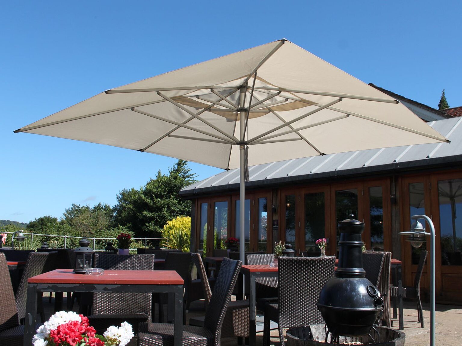 Garden Windproof Parasols - Shade Specialists